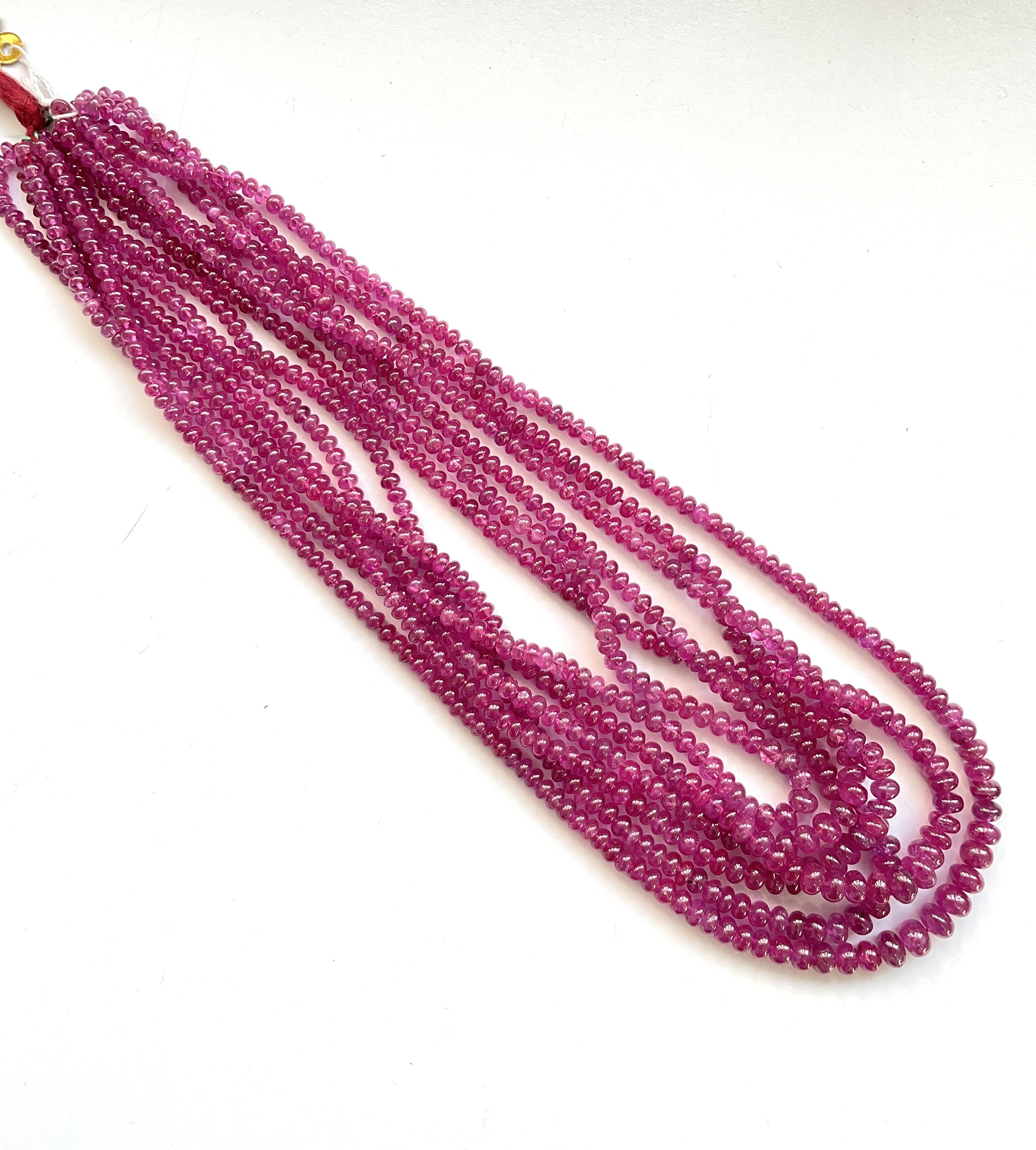 Certified 620.66 Carats Burma Ruby Top Quality Beads For Jewellery ...