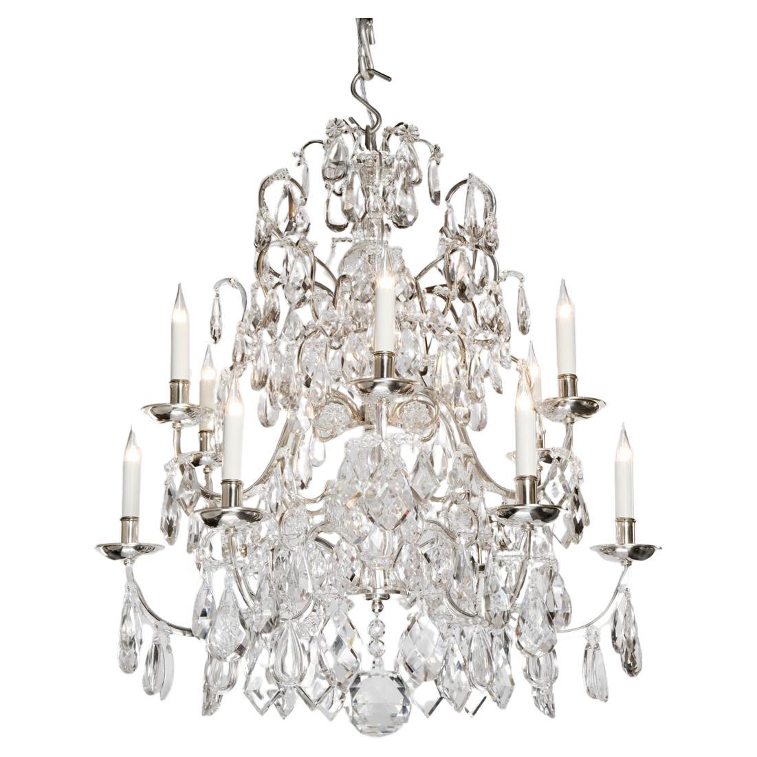 Certified Maison Bagues Chandelier, 12 Lights Bronze and Crystal #07221 ...