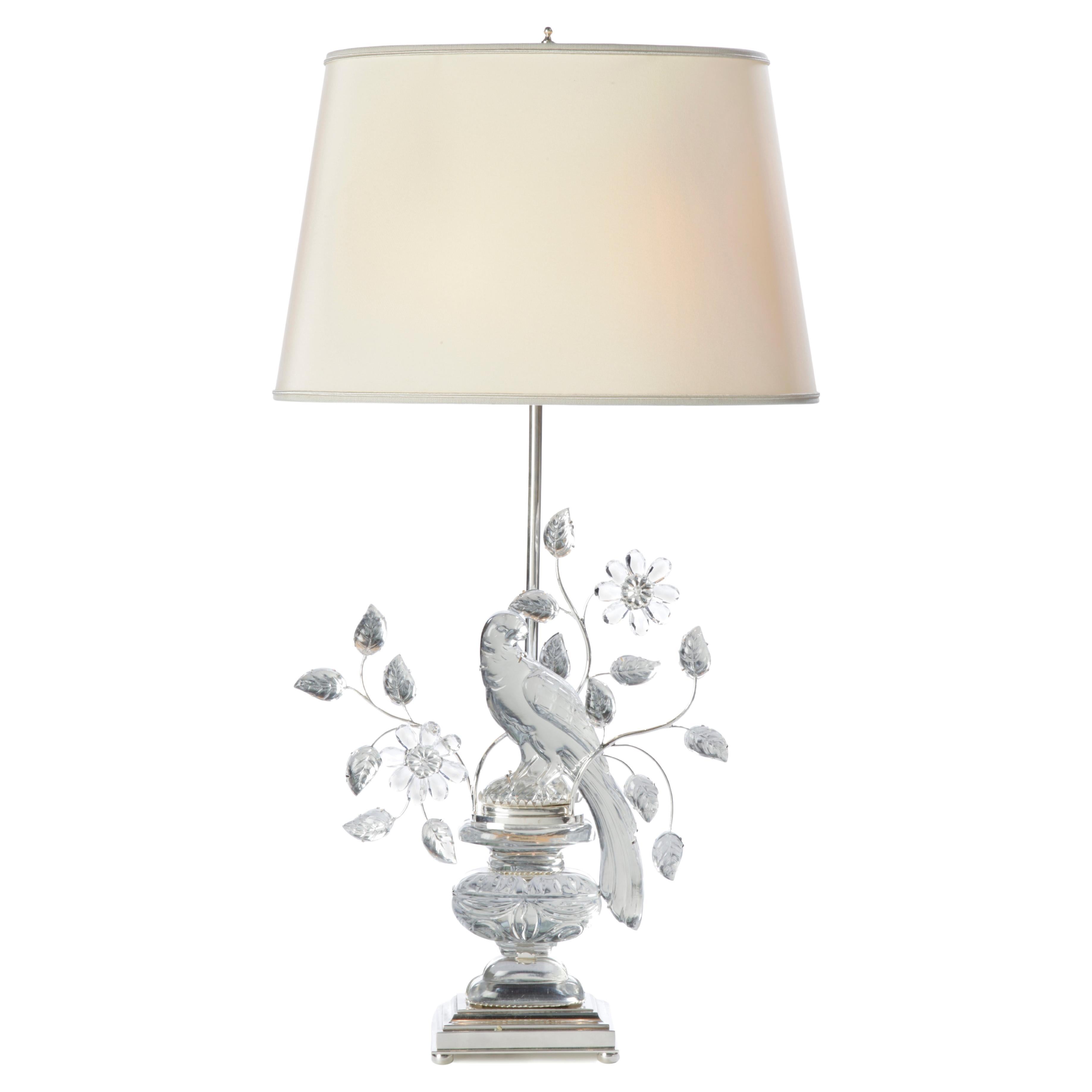 Certified Maison Bagues Lamp, Iron and Crystal 2 Lights #18150 For Sale ...