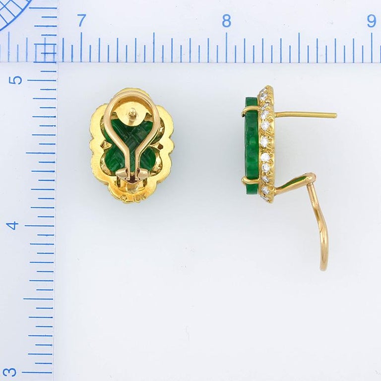 Certified Natural Imperial Color Endless Knot Green Jadeite Carved ...