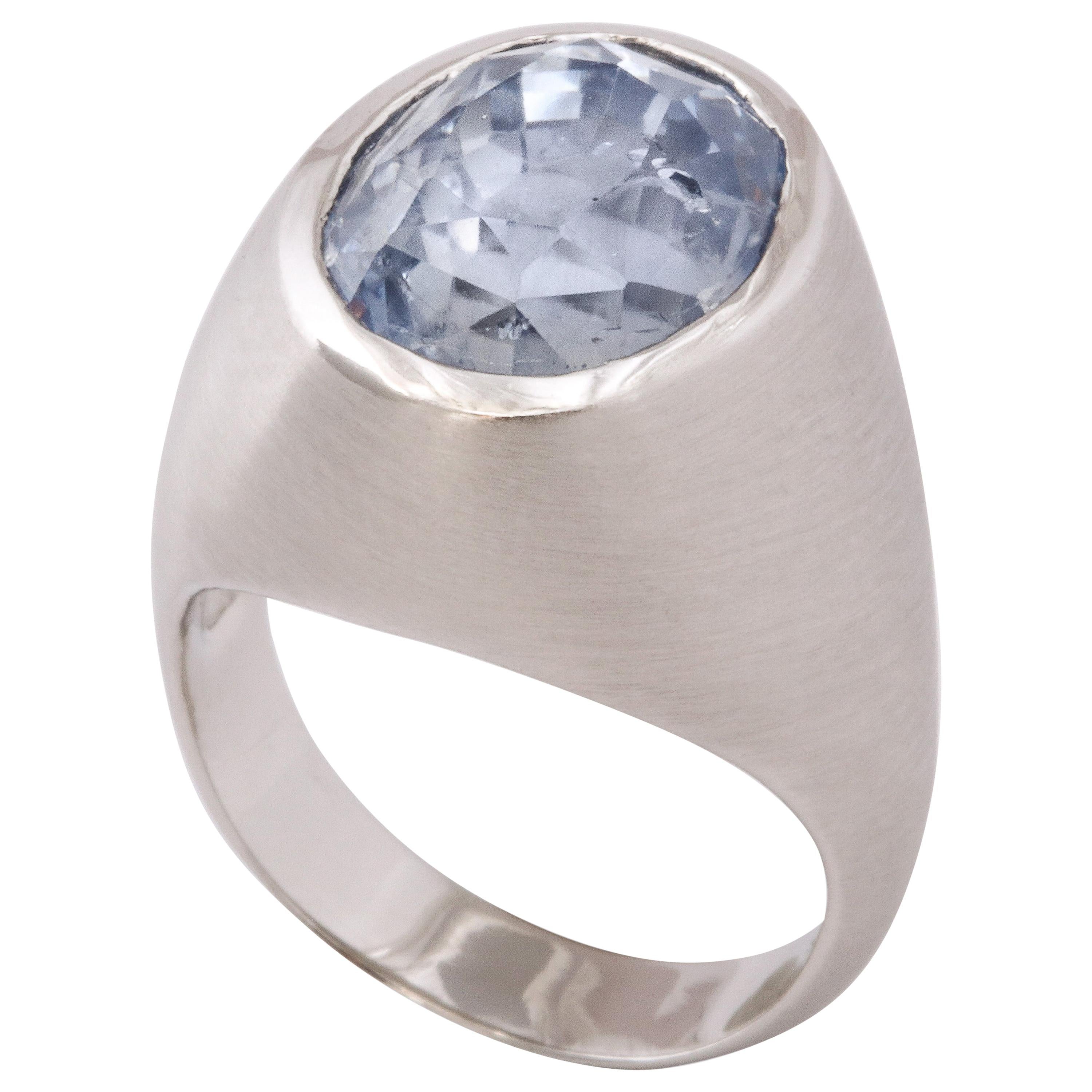 Bulgari Men's Sapphire Ring at 1stDibs