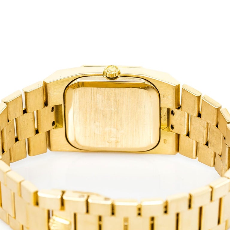 Certified Rolex Cellini with Band, Yellow-Gold Bezel and Gold Dial For ...