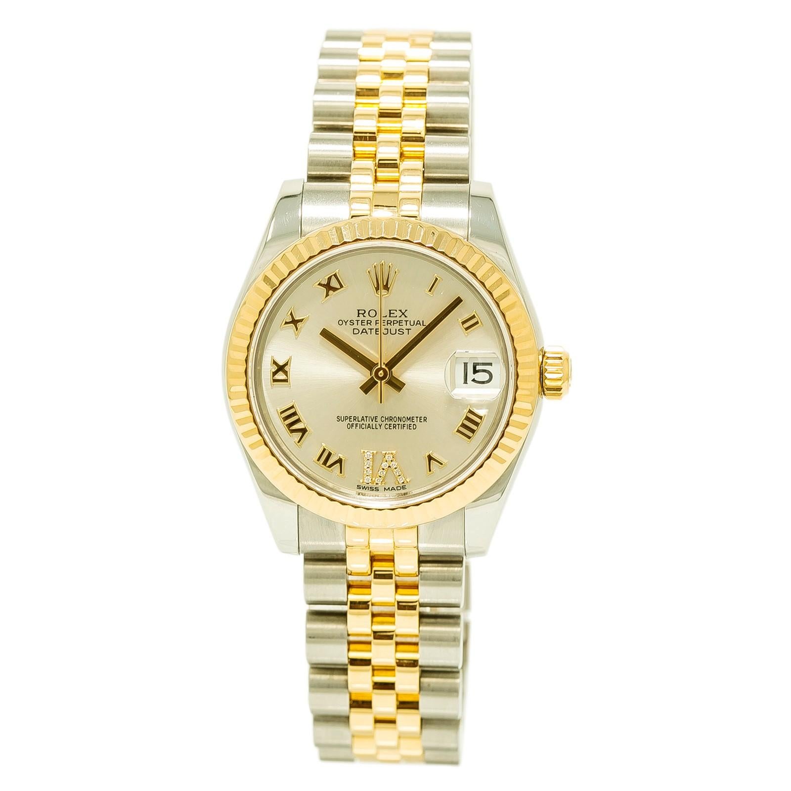 ROLEX Very Rare Factory-Engraved ROSE GOLD Bezel and Case Datejust at ...