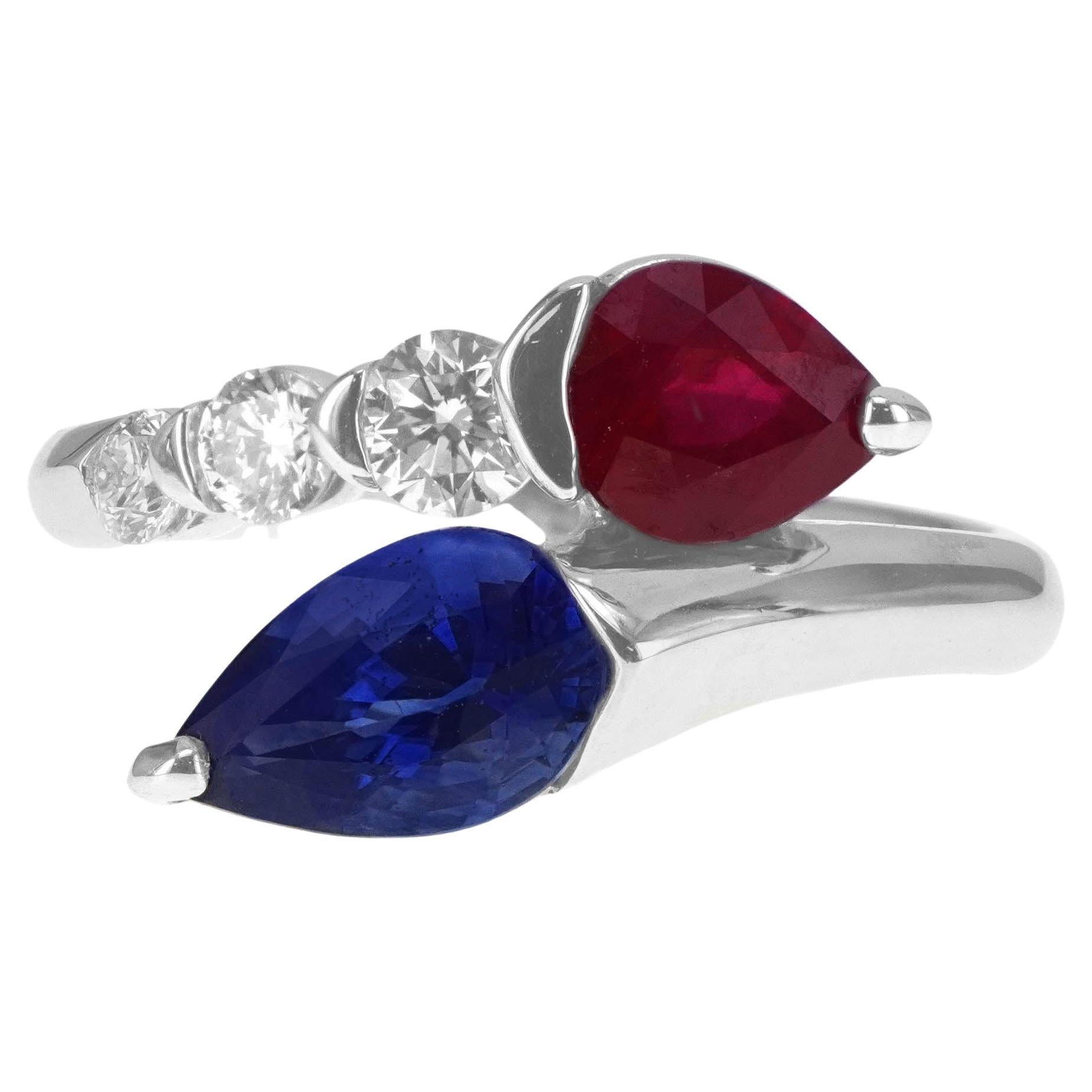 Vivid 6.05ct Unheated Ruby Ring at 1stDibs