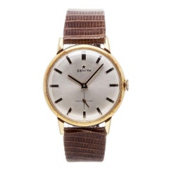 Zenith Vintage Rare 18 Karat Solid Gold For Sale at 1stdibs