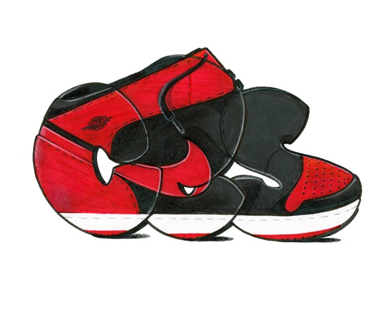 Ces - Jordan 1's Archival Print at 1stDibs