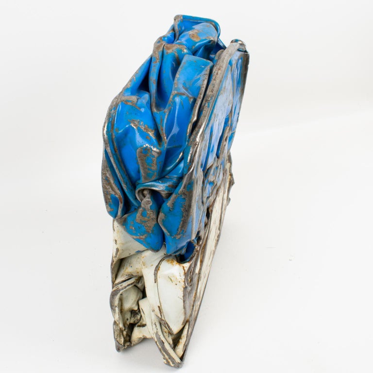 Cesar Baldaccini Style Abstract Metal Sculpture Compression For Sale at ...