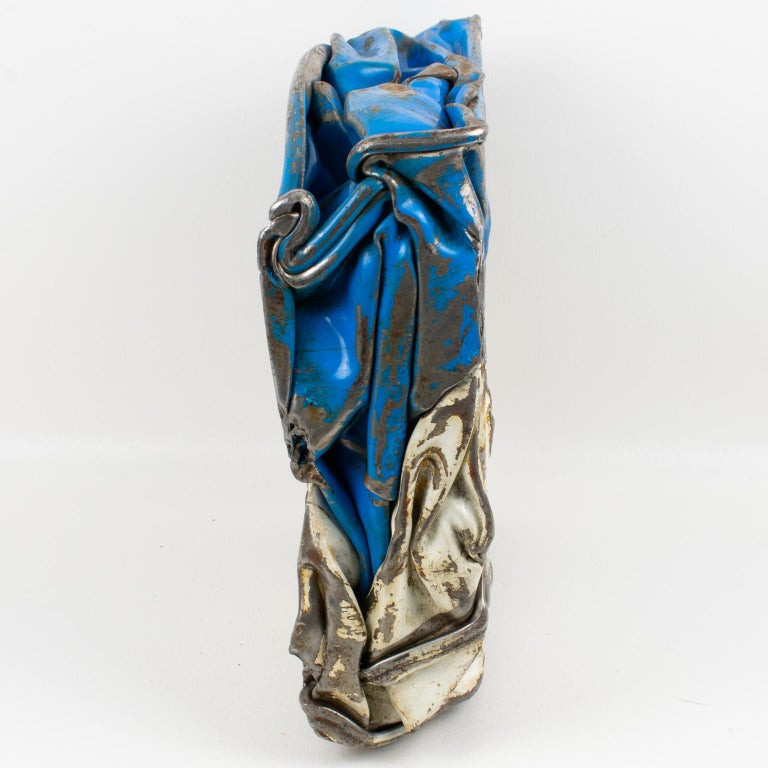 Cesar Baldaccini Style Abstract Metal Sculpture Compression For Sale at ...