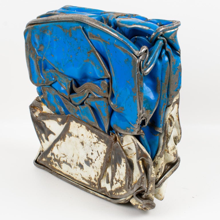 Cesar Baldaccini Style Abstract Metal Sculpture Compression For Sale at ...