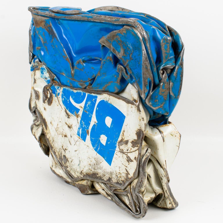 Cesar Baldaccini Style Abstract Metal Sculpture Compression For Sale at ...