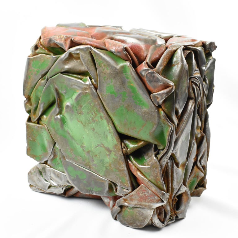 Cesar Baldaccini Style French Abstract Metal Sculpture Compression at ...