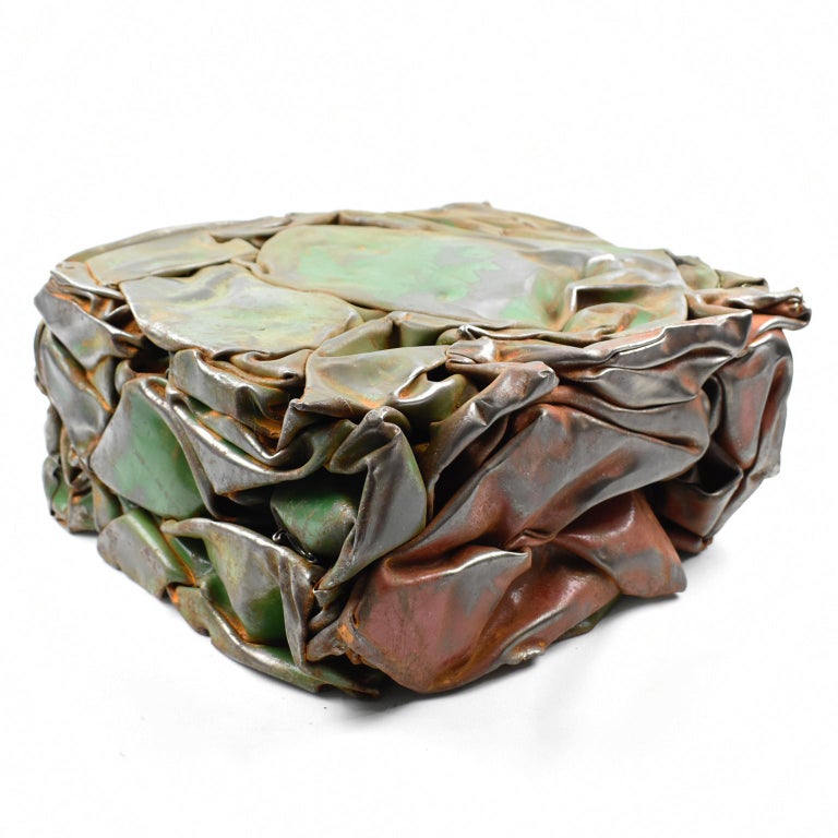 Cesar Baldaccini Style French Abstract Metal Sculpture Compression at ...