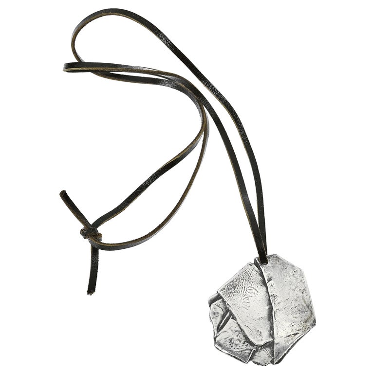 Cesar Compression Pendant, Sterling Silver For Sale at 1stDibs