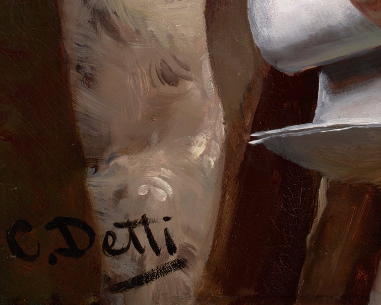 Cesare Auguste Detti - Portrait of a Cavalier at 1stDibs