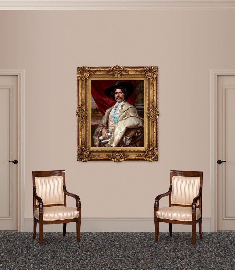 Cesare Auguste Detti - Portrait of a Cavalier at 1stDibs