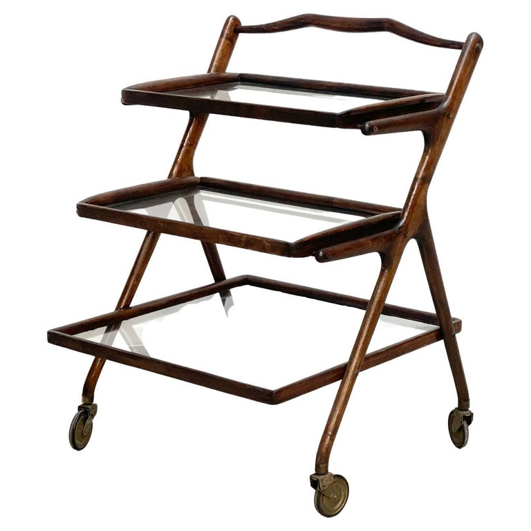 Cesare Lacca serving trolley For Sale at 1stDibs