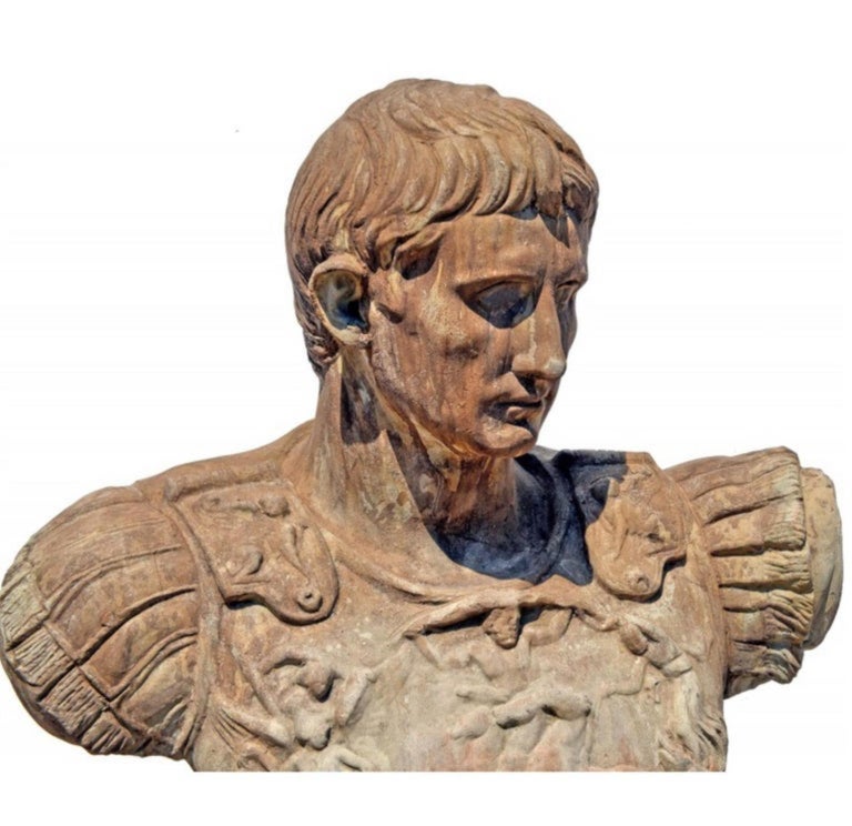 "Cesare Ottaviano" Bust in Terracotta Italian School, Early 20th ...