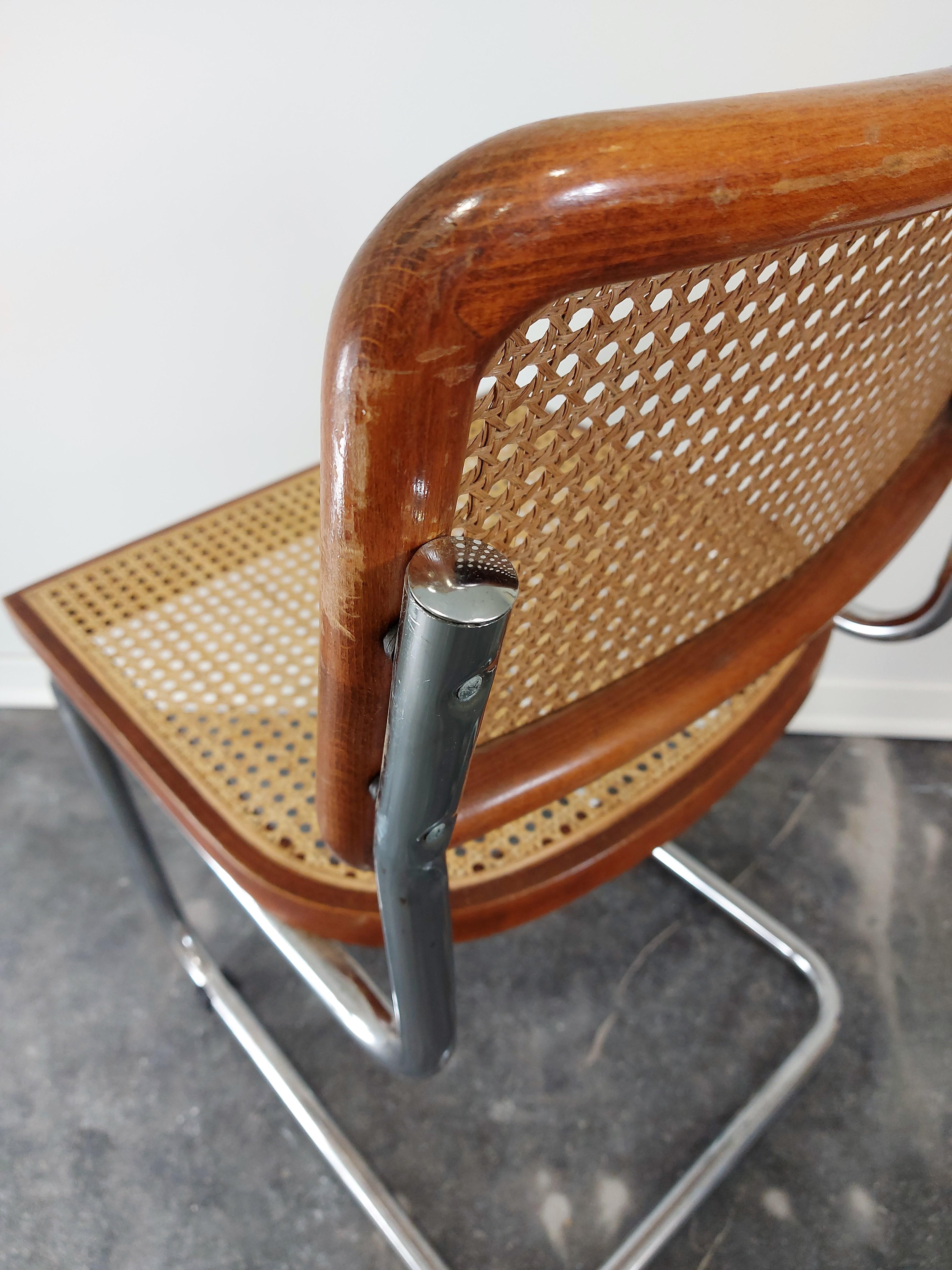 Cesca Chair by Marcel Breuer 1970s B32 at 1stDibs