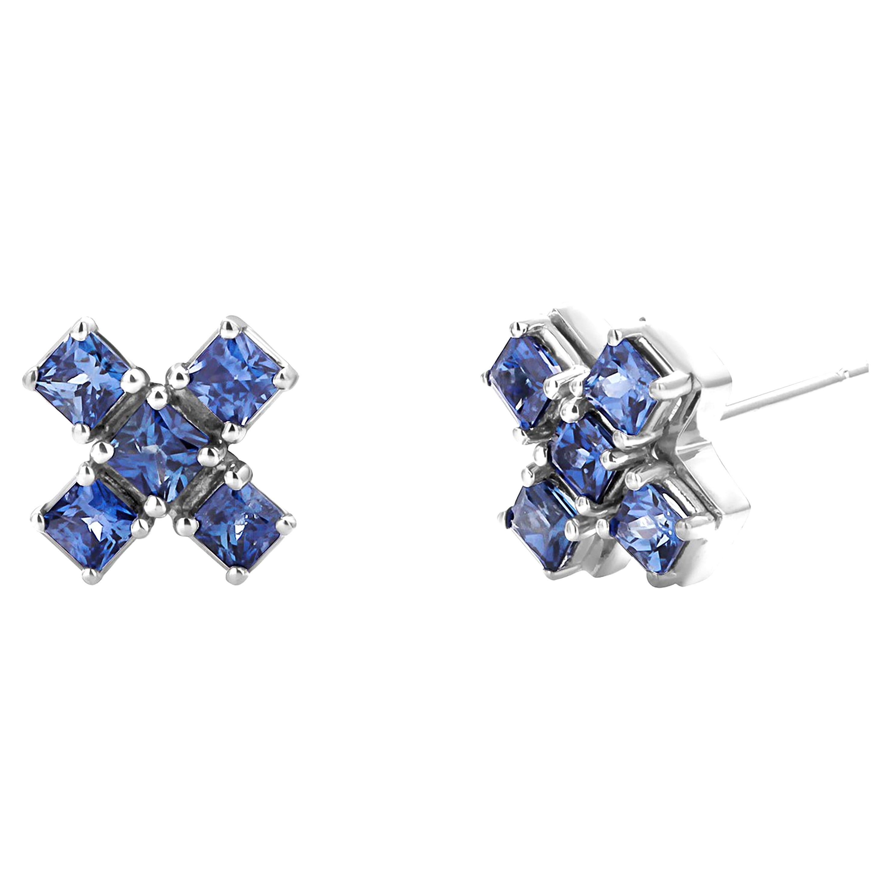 Burma Princess Rubies 2.95 Carat Eighteen Karat White Gold 0.45 Inch ...