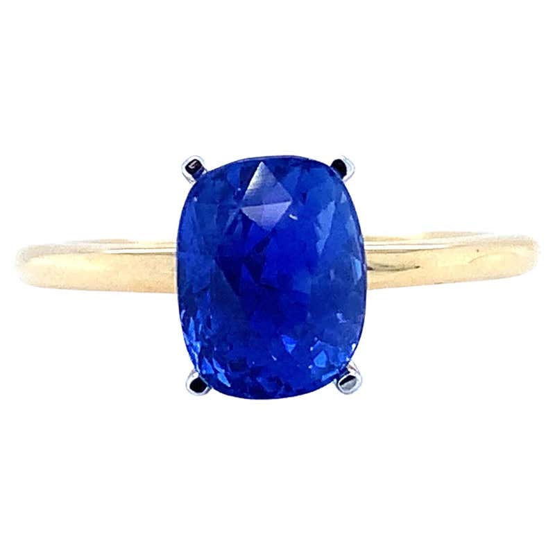 Vintage Cartier Deep Blue Sapphire Oval Ellipse 18k Yellow Gold vintage-cartier-deep-blue-sapphire-oval-ellipse-18k-yellow-gold