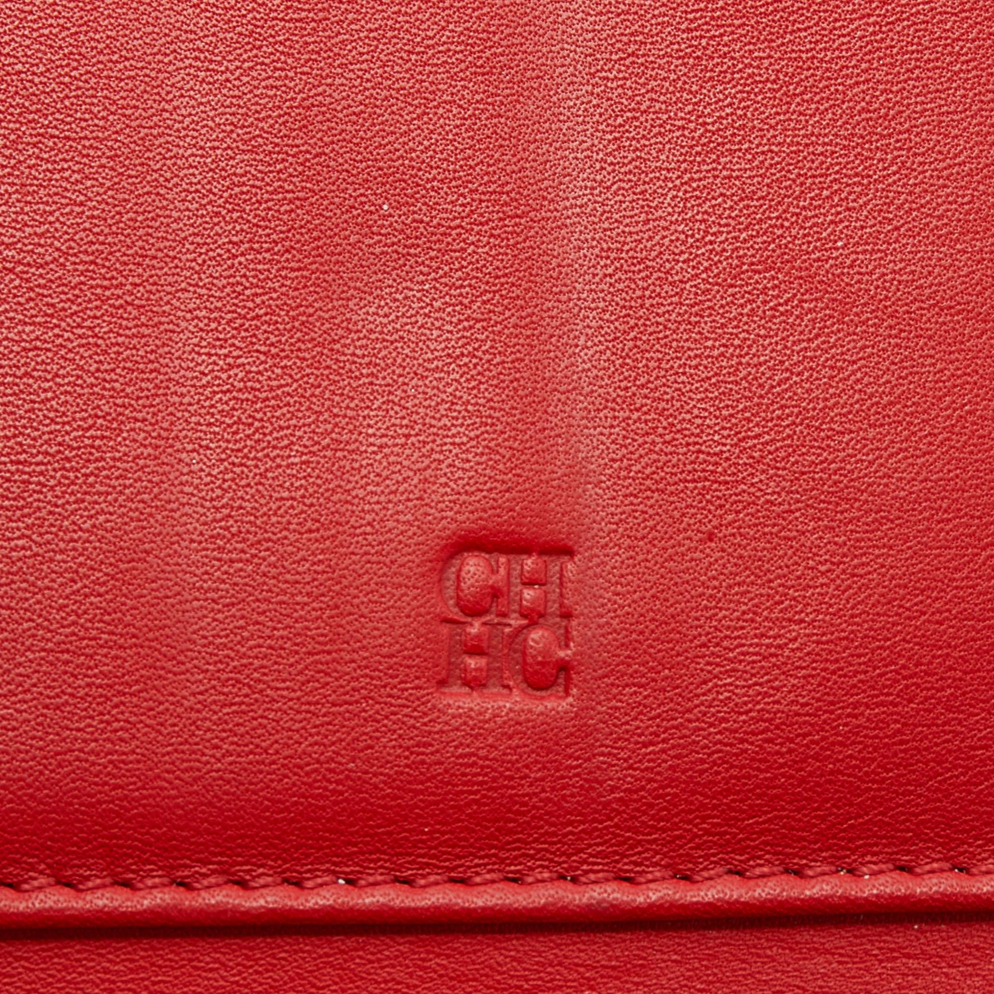 CH Carolina Herrera Black Leather Tri Fold Wallet at 1stDibs | carolina ...