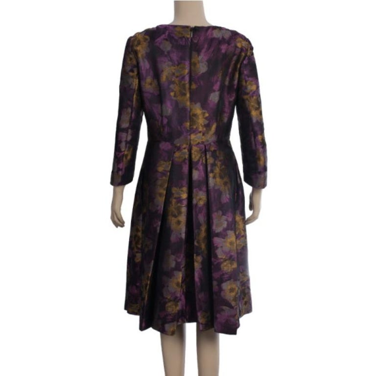 CH Carolina Herrera Floral Printed Dress M For Sale at 1stDibs