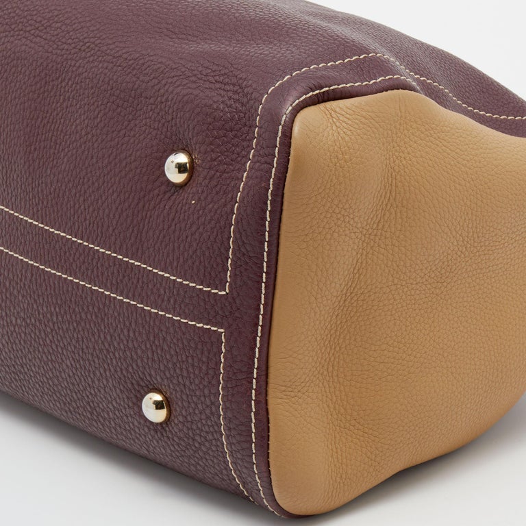 CH Carolina Herrera Multicolor Leather Large Andy Boston Bag For Sale ...