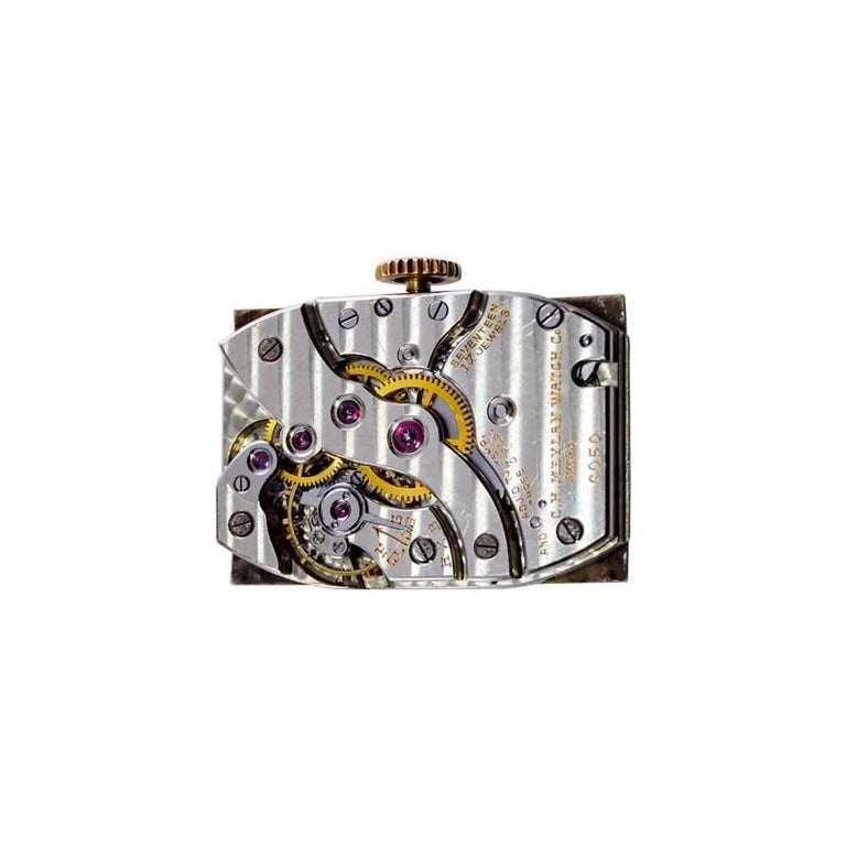 C.H. Meylan 18 Karat Yellow Gold Art Deco Watch Hand Constructed, circa ...