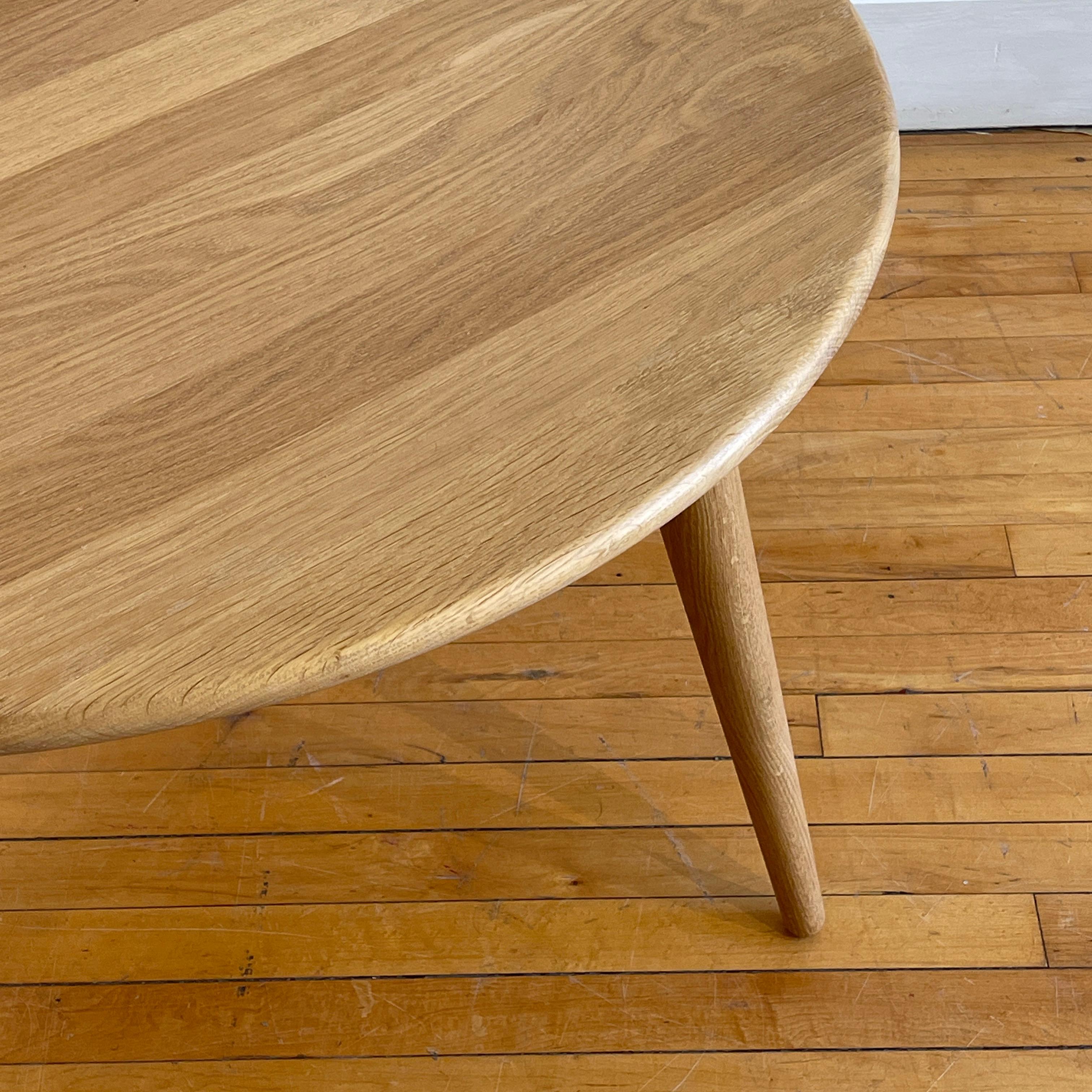 CH008 Oiled Oak Round Coffee Table Hans Wegner, Carl Hansen and Son ...