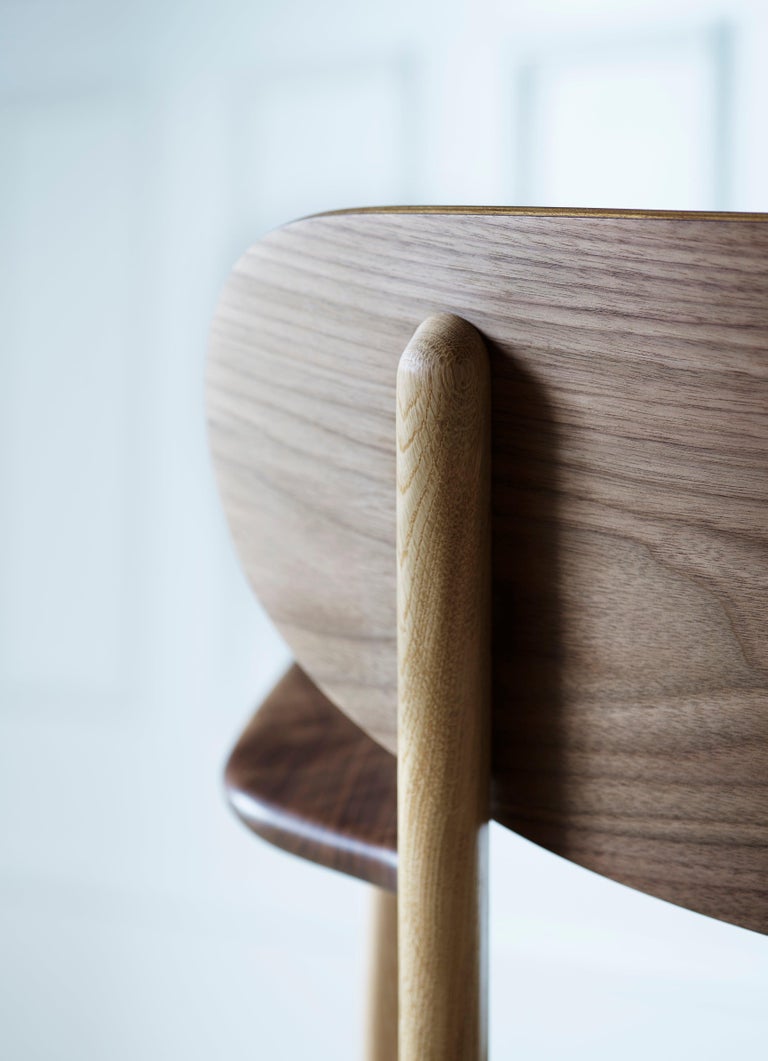 CH26 Dining Chair in Oak Painted Black and Black Papercord Seat by Hans ...