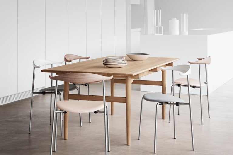 CH327 Large Dining Table in Oak Oil by Hans J. Wegner For Sale at 1stDibs