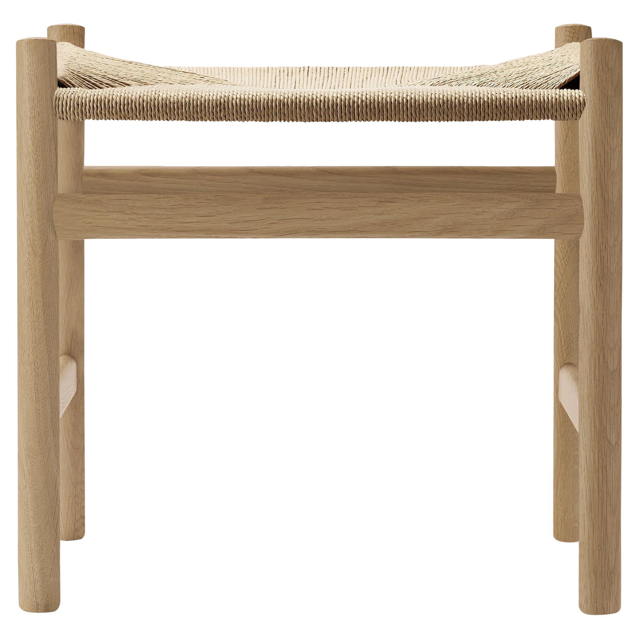 CH53 Foot Stool in Oak Soap with Natural Papercord Seat by Hans J ...