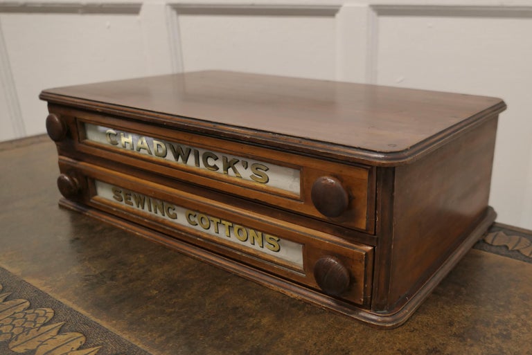 Chadwick’s Sewing Cottons Counter Top Cotton Reel Display Case This ...