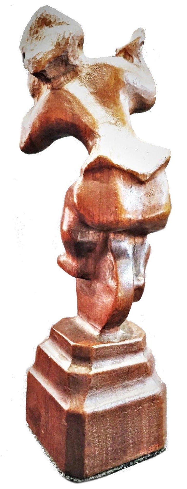 Chaim Gross, Ballerina on Unicycle, Hand-Carved Wood Sculpture, circa ...