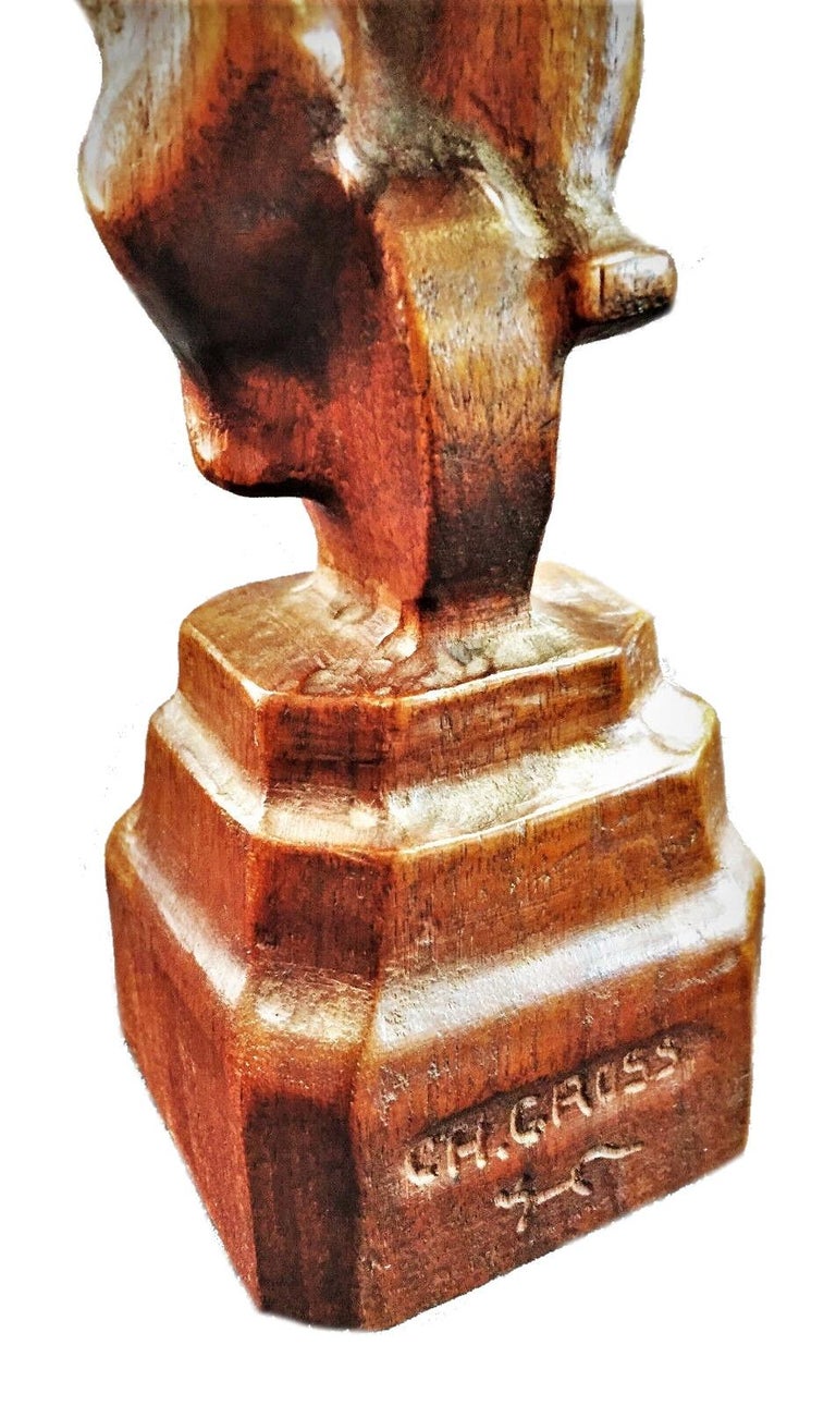 Chaim Gross, Ballerina on Unicycle, Hand-Carved Wood Sculpture, circa ...
