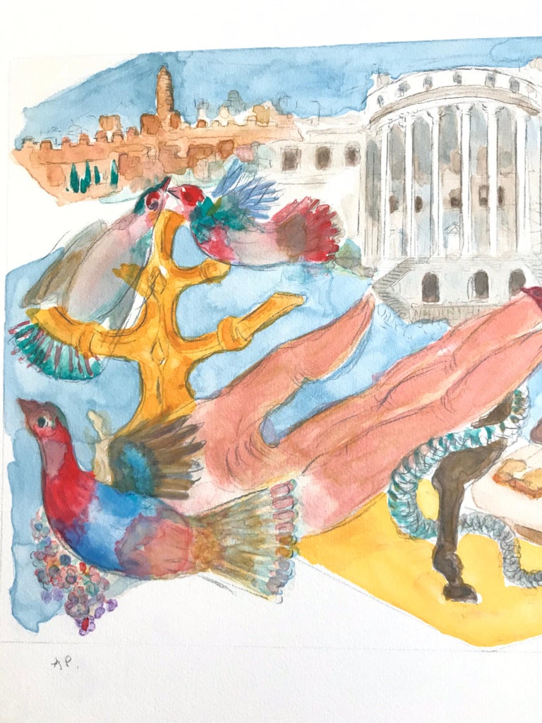 Chaim Gross - OPERATION MOSES Signed Lithograph, Historic 1984 Airlift ...