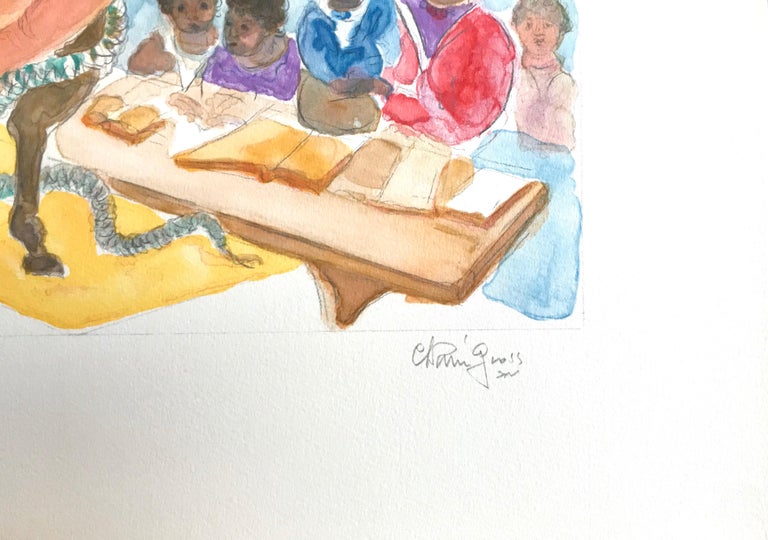 Chaim Gross - OPERATION MOSES Signed Lithograph, Historic 1984 Airlift ...