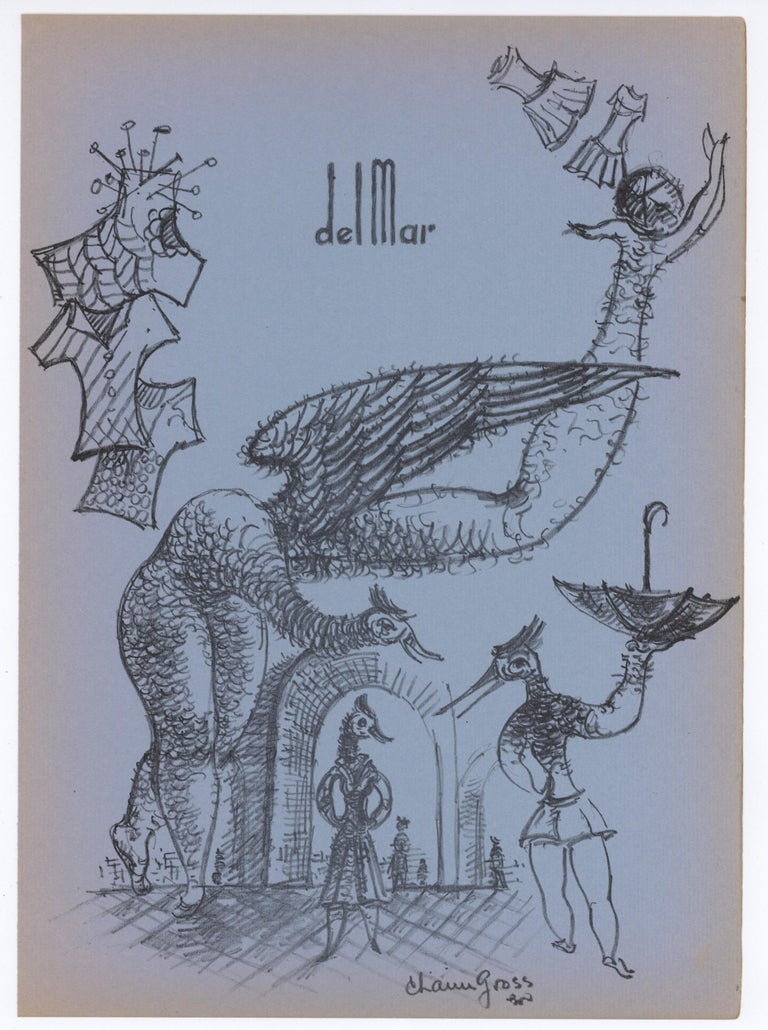 Chaim Gross - original lithograph For Sale at 1stDibs