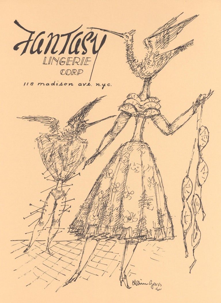 Chaim Gross - original lithograph For Sale at 1stDibs