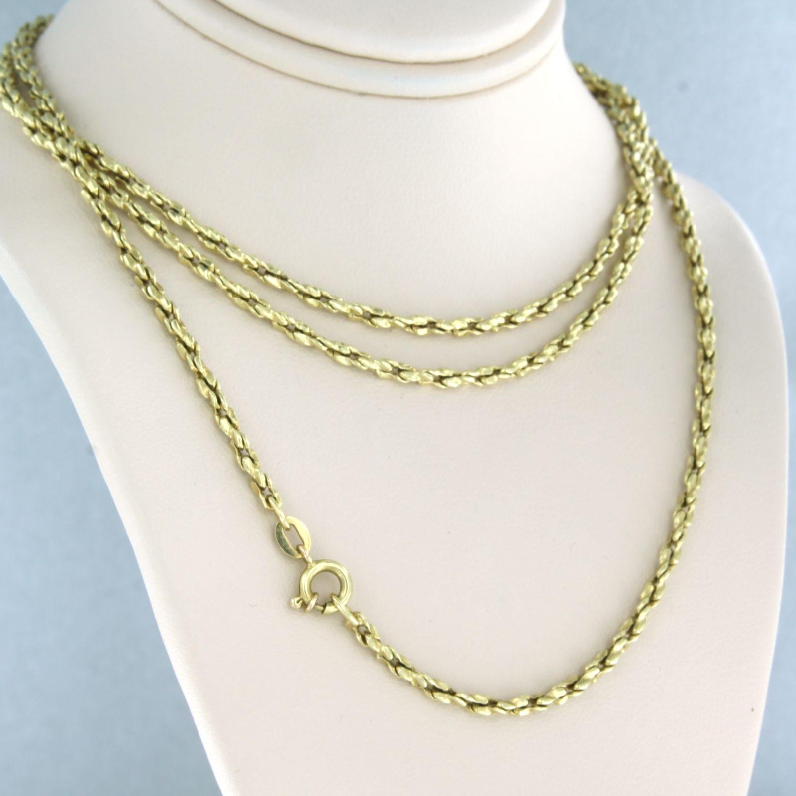 Chain 14k yellow gold For Sale at 1stDibs