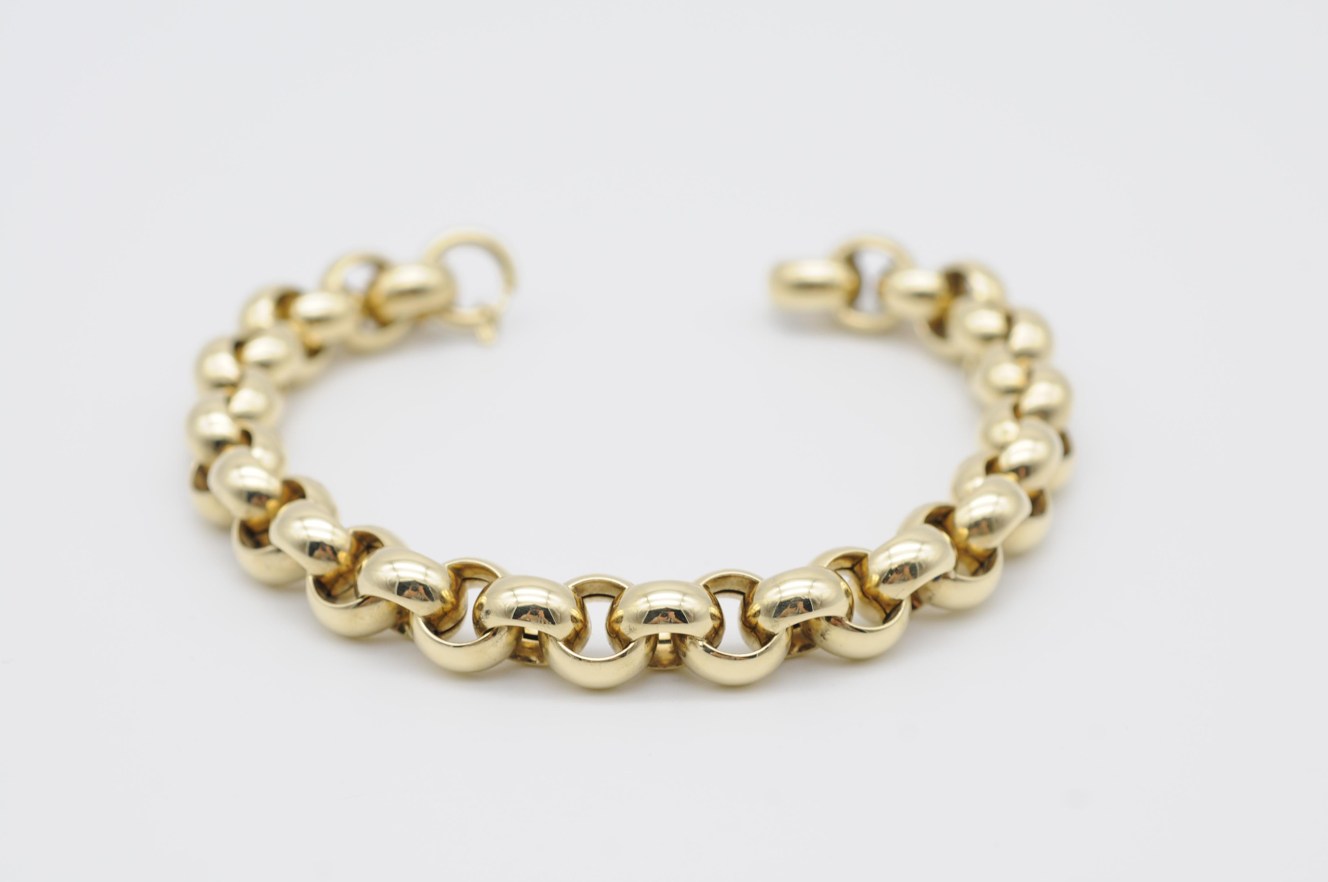 chain link bracelet, 14k yellow gold For Sale at 1stDibs | 14k gold ...