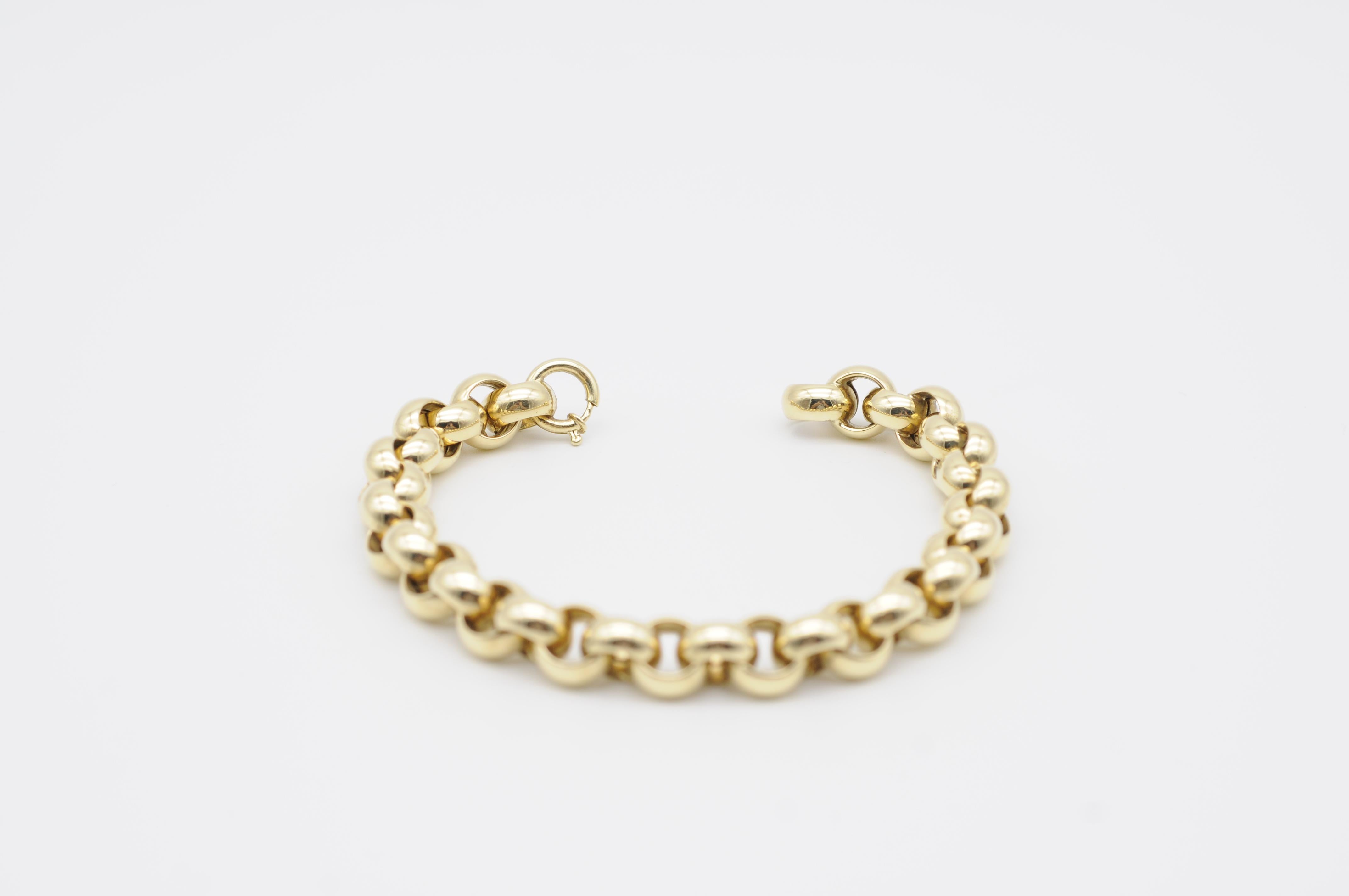 chain link bracelet, 14k yellow gold For Sale at 1stDibs | 14k gold ...