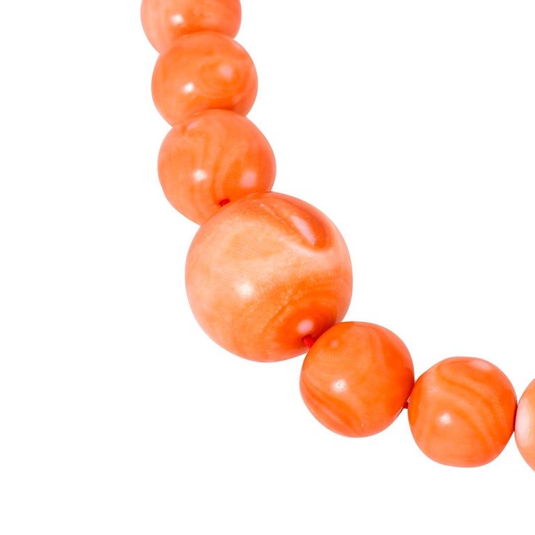 Chain Made of Coral Balls For Sale at 1stDibs