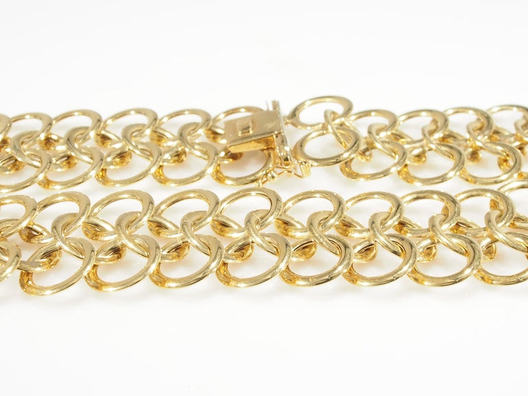 Chain Mail Necklace Yellow Gold 18 Karat at 1stDibs