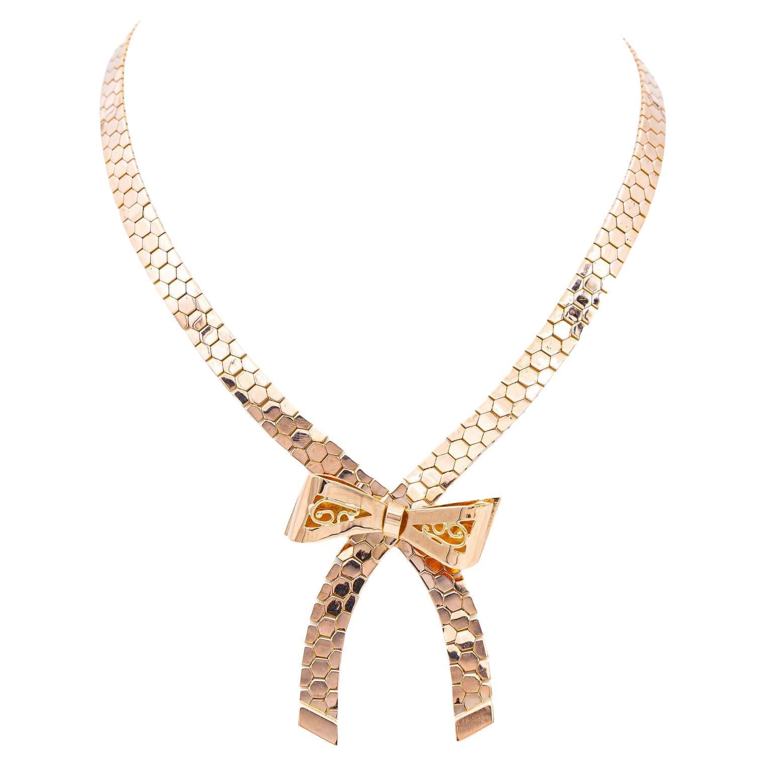 Chain Necklace Rose Gold For Sale at 1stDibs