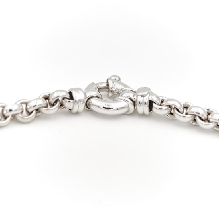 Chain Necklace White Gold For Sale at 1stDibs
