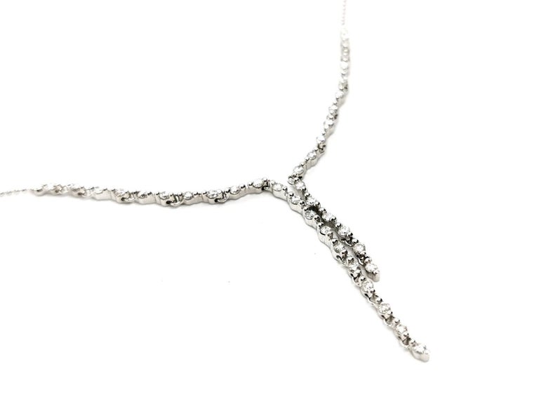 Chain Necklace White GoldDiamond For Sale at 1stDibs