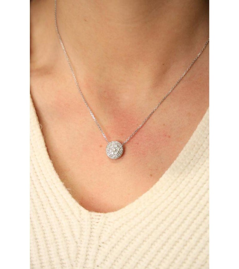 Chain Necklace White Gold Diamond For Sale at 1stDibs