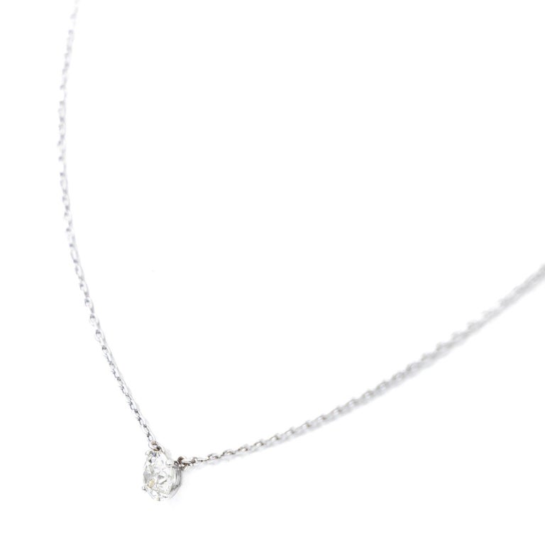 Chain Necklace White Gold Diamond For Sale at 1stDibs
