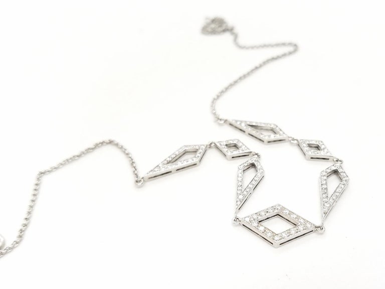 Chain Necklace White GoldDiamond For Sale at 1stDibs